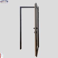 China Modern Vertical Hinged UPVC Door Swing for Villa 6063-T5 Aluminum Frame Double Glazing 5mm+12A+5mm for sale