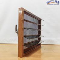 China Customized Colors Aluminum Glass Shutter Window with Chinese Top Hardware for Modern Homes 5mm+12A+5mm for sale