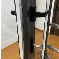 China Modern Vertical Hinged UPVC Door Swing for Villa 6063-T5 Aluminum Frame Double Glazing 5mm+12A+5mm for sale