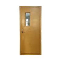 China Anti-Theft Exterior Steel Security Door with Glass Iron Profile 0.6mm 2.0mm for sale