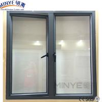 China Top-Notch Chinese or German Hardware Apartment Aluminum Frame Side Hinge Windows for sale