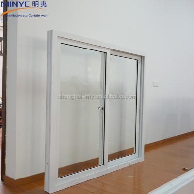China UPVC Vinyl Glass Sliding Hurricane Impact Windows Doors with Magnetic Screen 5mm+12A+5mm for sale