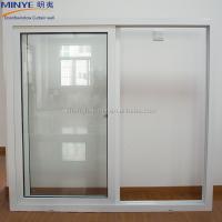 China UPVC Vinyl Glass Sliding Hurricane Impact Windows Doors with Magnetic Screen 5mm+12A+5mm for sale