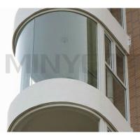 China Aluminum Balcony Corner Window Design with Horizontal Opening and Tempered Glass Frame for sale