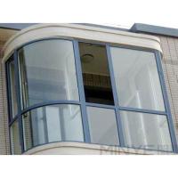 China Aluminum Balcony Corner Window Design with Horizontal Opening and Tempered Glass Frame for sale