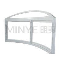 China Aluminum Balcony Corner Window Design with Horizontal Opening and Tempered Glass Frame for sale