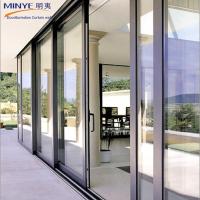 China Commercial Aluminum Stacker Glass Door Low Track Design 5mm to 12mm Glass for sale