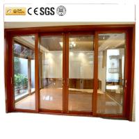 China Commercial Aluminum Stacker Glass Door Low Track Design 5mm to 12mm Glass for sale