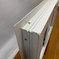 China PVC Sliding Window Black Outside White Inside Windproof 4500 Pa for sale
