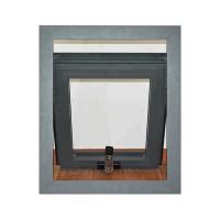 China Swing Open Aluminum Bathroom Windows Top Hung Design Powder Coating 6063-T5 for sale