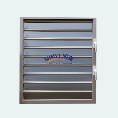 China Customized Glass Shutter Window 6063-T5 Aluminum Corrosion Resistant Modern Design for sale