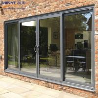 China Sliding Door with Fiberglass Screen Netting Powder Coating 6063-T5 Aluminum Profile for sale