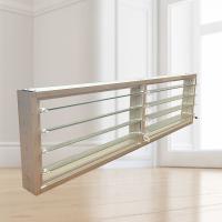 China Customized Aluminum Glass Louver Shutter European Style Exterior Protection 6063-T5 for sale