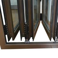 China 6063 T5 Thermal Break Aluminum Frame Double Glazed Accordion Folding Window 5mm 12A for sale