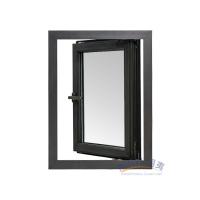 China Thermal Break Aluminum Casement Window Swing Open Double Tempered Glass 5mm 12A for sale