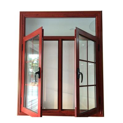 China Side Hung Aluminum Window with Toughened Glass 5mm 12A 5mm for Home Office Villa for sale