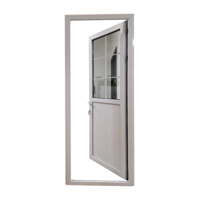 China EPDM Rubber Strip Double Tempered Glass UPVC Vertical Hinged Door 5mm+12A+5mm for sale