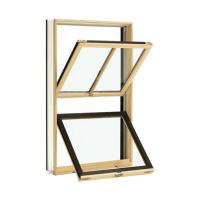 China Vertical Opening Pattern Aluminum Up Down Sliding Window for Customized Size for sale