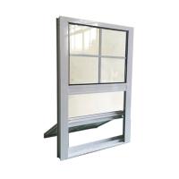 China Vertical Opening Pattern Aluminum Up Down Sliding Window for Customized Size for sale