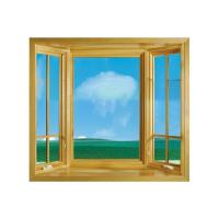 China Customizable Aluminum Wood Casement Windows with Tempered Glass 5mm+12A+5mm for sale
