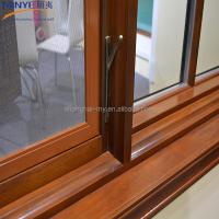 China Customizable Aluminum Wood Casement Windows with Tempered Glass 5mm+12A+5mm for sale