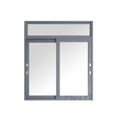 China Postmodern Sun Shade Glass Windows 6063-T5 Aluminum Profile Double Tempered 5mm+12A+5mm for sale