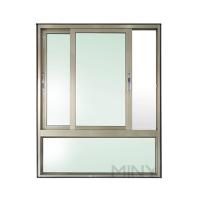 China Postmodern Sun Shade Glass Windows 6063-T5 Aluminum Profile Double Tempered 5mm+12A+5mm for sale