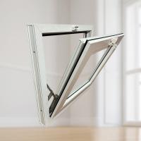 China European Custom PVC Inverted Window Anti-theft Sealing 5mm Double Tempered Glass Custom Size for sale