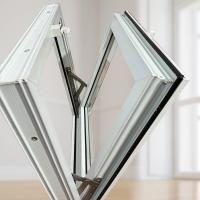 China European Custom PVC Inverted Window Anti-theft Sealing 5mm Double Tempered Glass Custom Size for sale