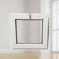China European Custom PVC Inverted Window Anti-theft Sealing 5mm Double Tempered Glass Custom Size for sale