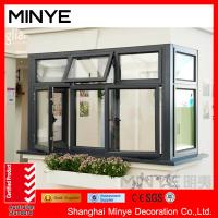 China Customizable 1.4mm Profile Thickness Aluminum Double Glazed Impact Window for House for sale