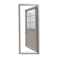 China EPDM Rubber Strip Surface Finished UPVC Vertical Hinged Door for PVC Gusset Door 6063-T5 for sale