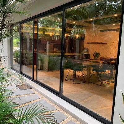 China Sound Insulation French Style UPVC Sliding Glass Doors 30 dB for Indoor-Outdoor Flow for sale