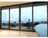 China Sound Insulation French Style UPVC Sliding Glass Doors 30 dB for Indoor-Outdoor Flow for sale