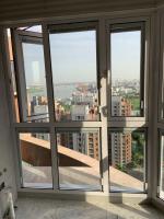 China Customized French Style Aluminum Sliding Door with Built-In Blinds 6063-T5 Thermal Break 5mm+12A+5mm Double Glazing for sale