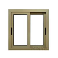 China Double Tempered Glass Aluminum Sliding Windows 5mm+12A+5mm Powder Coating for sale