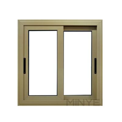 China Double Tempered Glass Aluminum Sliding Windows 5mm+12A+5mm Powder Coating for sale