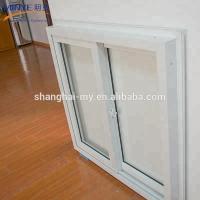 China PVC Sliding Window Double Tempered Glass 5mm 12A Hurricane Protection Sound Insulation 30dB for sale