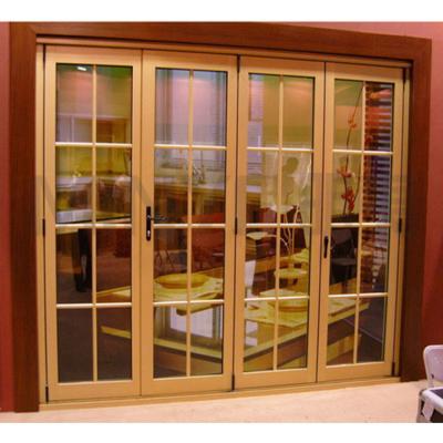 China Aluminum Folding Doors 30-40dB Sound Insulation for Grilles House Exterior for sale