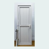 China Finished French Casement Entry Door with Plastic Screen Netting and Good Sealing 5mm Double Tempered Glass for sale
