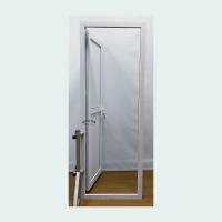 China Finished French Casement Entry Door with Plastic Screen Netting and Good Sealing 5mm Double Tempered Glass for sale
