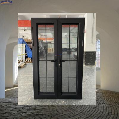 China Aluminum Casement Door 6063-T5 Thermal Break with Double Glazing 5mm+12A+5mm for Modern Design and Insect Control for sale