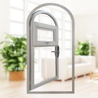 China Modern Round Top Aluminum Arch Casement Doors 6063-T5 Thermal Break 5mm+12A+5mm Double Glazing for sale
