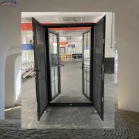 China Aluminum Casement Door 6063-T5 Thermal Break with Double Glazing 5mm+12A+5mm for Modern Design and Insect Control for sale