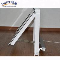 China PVC Horizontally Pivoted Single Hung Window 1.2mm Frame Custom Color Double Tempered Glass for sale