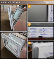 China PVC Horizontally Pivoted Single Hung Window 1.2mm Frame Custom Color Double Tempered Glass for sale