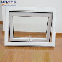 China PVC Horizontally Pivoted Single Hung Window 1.2mm Frame Custom Color Double Tempered Glass for sale