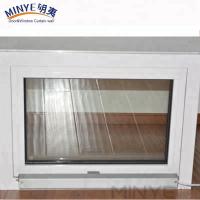 China PVC Horizontally Pivoted Single Hung Window 1.2mm Frame Custom Color Double Tempered Glass for sale