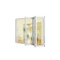 China Aluminum Profile Glass Folding Sliding Door in Finished Surface for Customized Size for sale