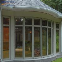 China Aluminum Profile Glass Folding Sliding Door in Finished Surface for Customized Size for sale